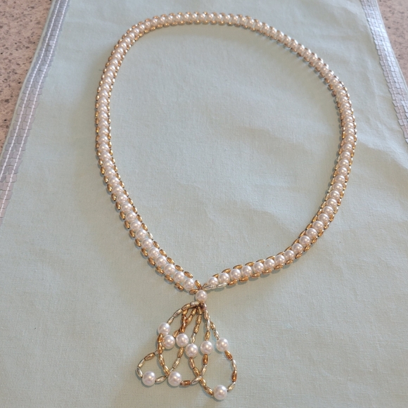 FOX PERLA | Jewelry | Very Pretty Fox Perl Necklace 3 Long Gold And ...